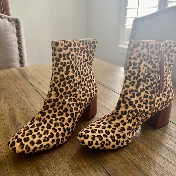 Toms | Shoes | Toms Leopard Booties | Poshmark
